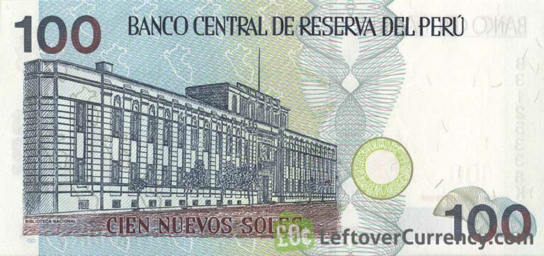 100 Peruvian Nuevos Soles banknote (1991-2006) - Exchange yours today