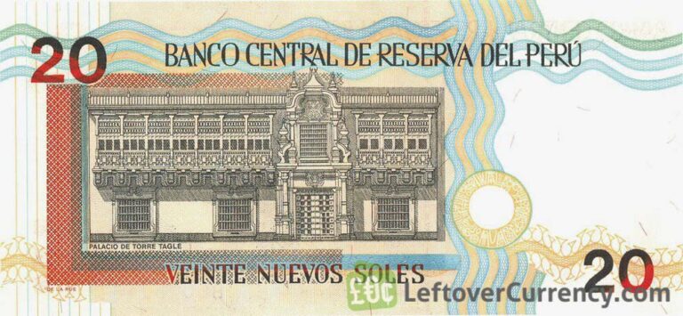 20 Peruvian Nuevos Soles banknote (1991-2006) - Exchange yours today