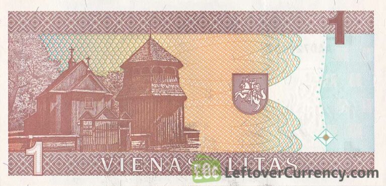 1 Litas banknote Lithuania - Exchange yours for cash today