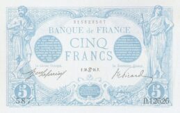 5 French Francs banknote (Bleu) - Exchange yours for cash today