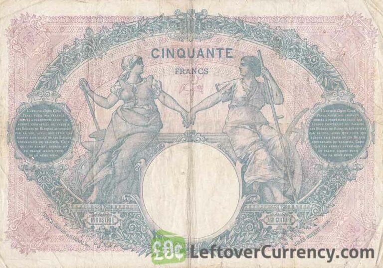 50 French Francs note (Bleu et Rose) - Exchange yours for cash today