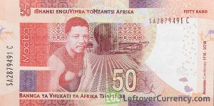 50 South African Rand banknote (Madiba Centenary) - Exchange yours