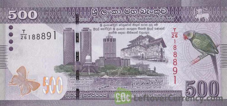 current Sri Lankan Rupees banknotes - Exchange yours now