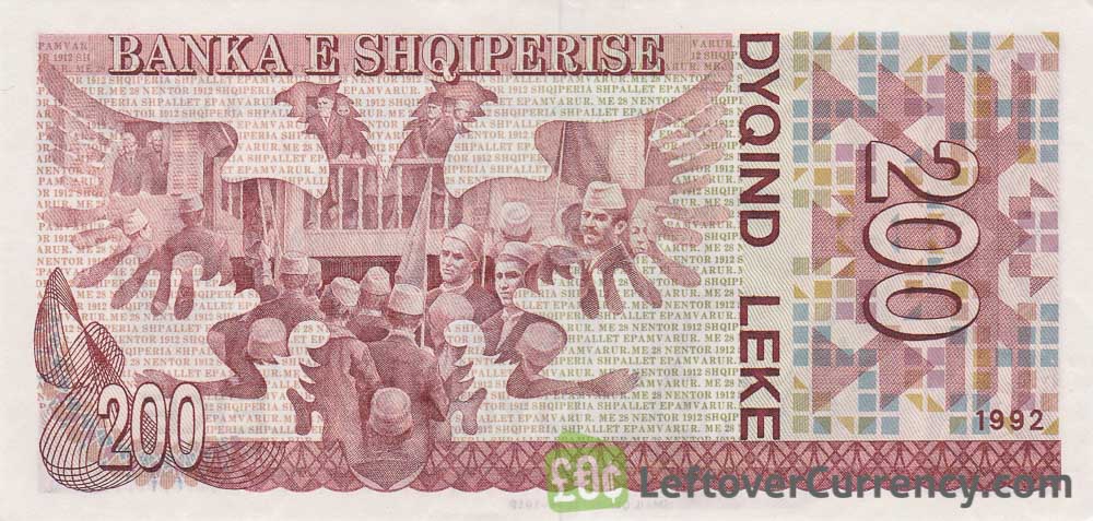 200 Albanian Lek banknote (Ismail Qemali) - Exchange yours for cash 200 Albanian Lek banknote (Ismail Qemali) - Exchange yours for cash