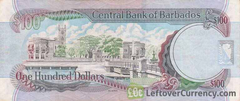100 Barbados Dollars note (National Heroes Square) - Exchange yours