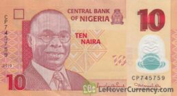 10 Nigerian Naira banknote (Alvan Ikoku) - Exchange yours for cash