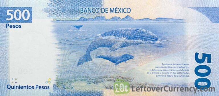 500 Mexican Pesos banknote (Benito Juárez) - Exchange yours for cash