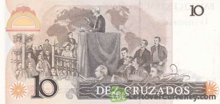 10 Brazilian Cruzados banknote (Rui Barbosa) - Exchange yours for cash