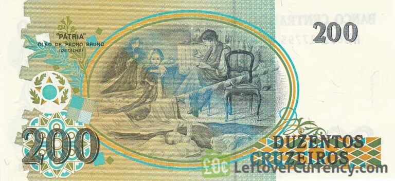 200 Brazilian Cruzeiros note (República I Centenário) - Exchange yours