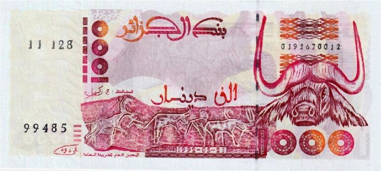 current Algerian Dinar banknotes - Exchange yours now
