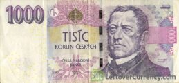 1000 Czech Koruna banknote series 2008 - Exchange yours for cash today