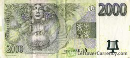 2000 Czech Koruna banknote series 2007 - Exchange yours for cash today