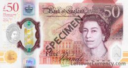 Bank of England £50 polymer banknote (Alan Turing) - exchange for cash