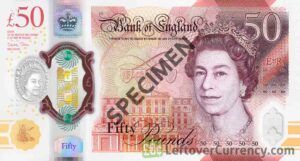 Bank of England £50 polymer banknote (Alan Turing) - exchange for cash