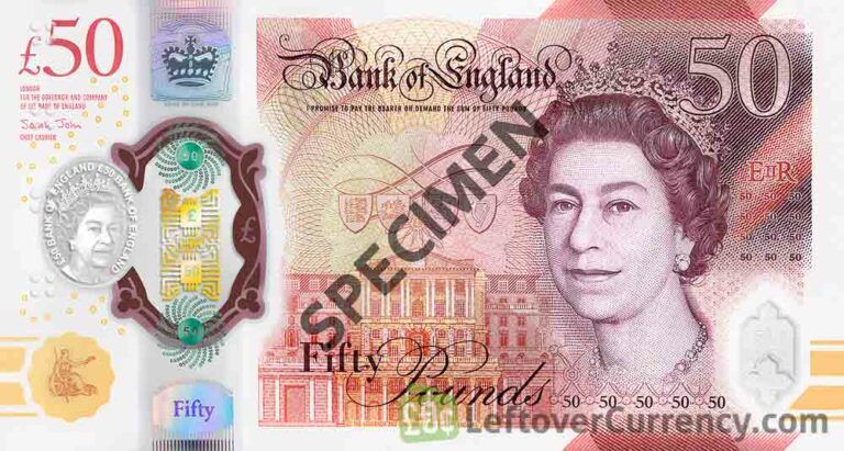 Bank of England £50 polymer banknote (Alan Turing) - exchange for cash