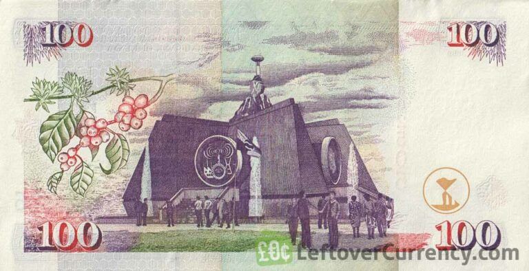 Leftover Currency - easily exchange 100 Kenyan Shillings banknote (1996)