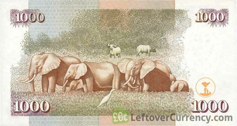 Leftover Currency - easily exchange 1000 Kenyan Shillings banknote (1994)