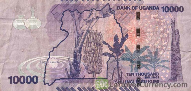 10000 Ugandan Shillings banknote (Education Statue) - Exchange yours