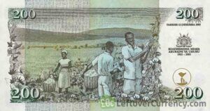 Leftover Currency - easily exchange 200 Kenyan Shillings banknote (2003)