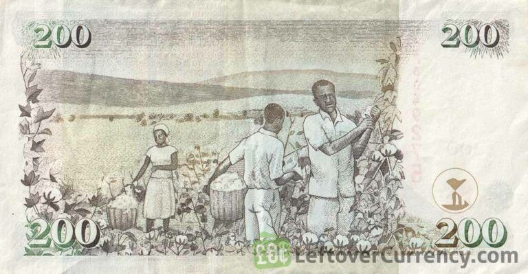 Leftover Currency - easily exchange 200 Kenyan Shillings banknote (2004)
