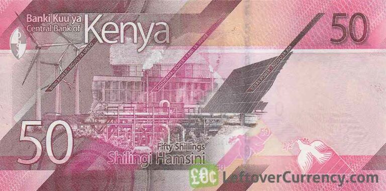50 Kenyan Shillings banknote - Exchange yours for cash today