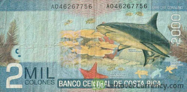 Leftover Currency - easily exchange 2000 Costa Rican Colones paper ...