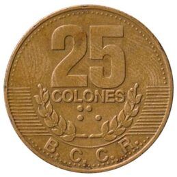 Costa Rican Colones coins - Exchange yours now