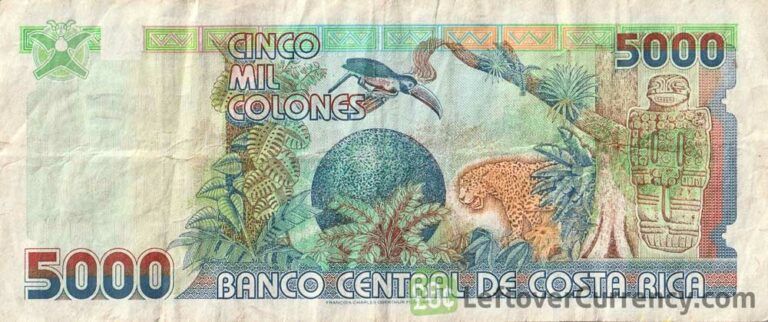 Leftover Currency - easily exchange 5000 Costa Rican Colones banknote ...