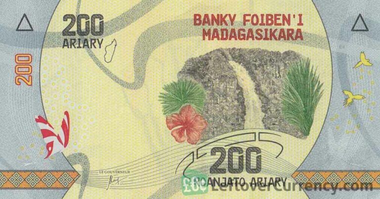 200 Malagasy Ariary banknote - Exchange yours for cash today