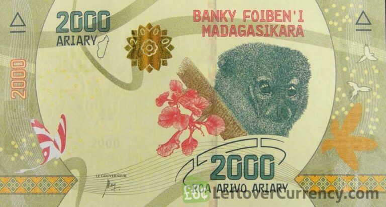 2000 Malagasy Ariary banknote - Exchange yours today