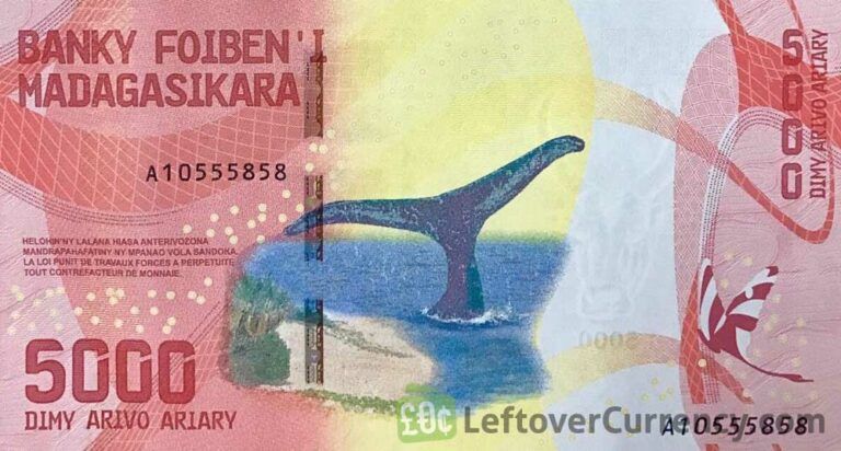 5000 Malagasy Ariary banknote - Exchange yours today