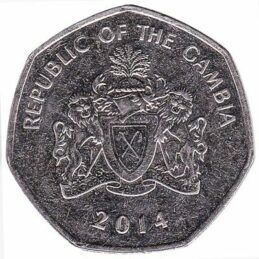 Leftover Currency - easily exchange 1 Dalasi coin Gambia (crocodile)