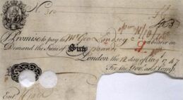 60 British Pounds banknote (white note) - Bank of England white notes