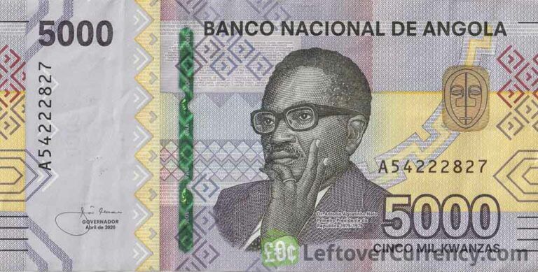 5000 Angolan Kwanza banknote - Exchange yours for cash today