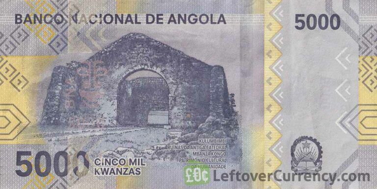 5000 Angolan Kwanza banknote - Exchange yours for cash today