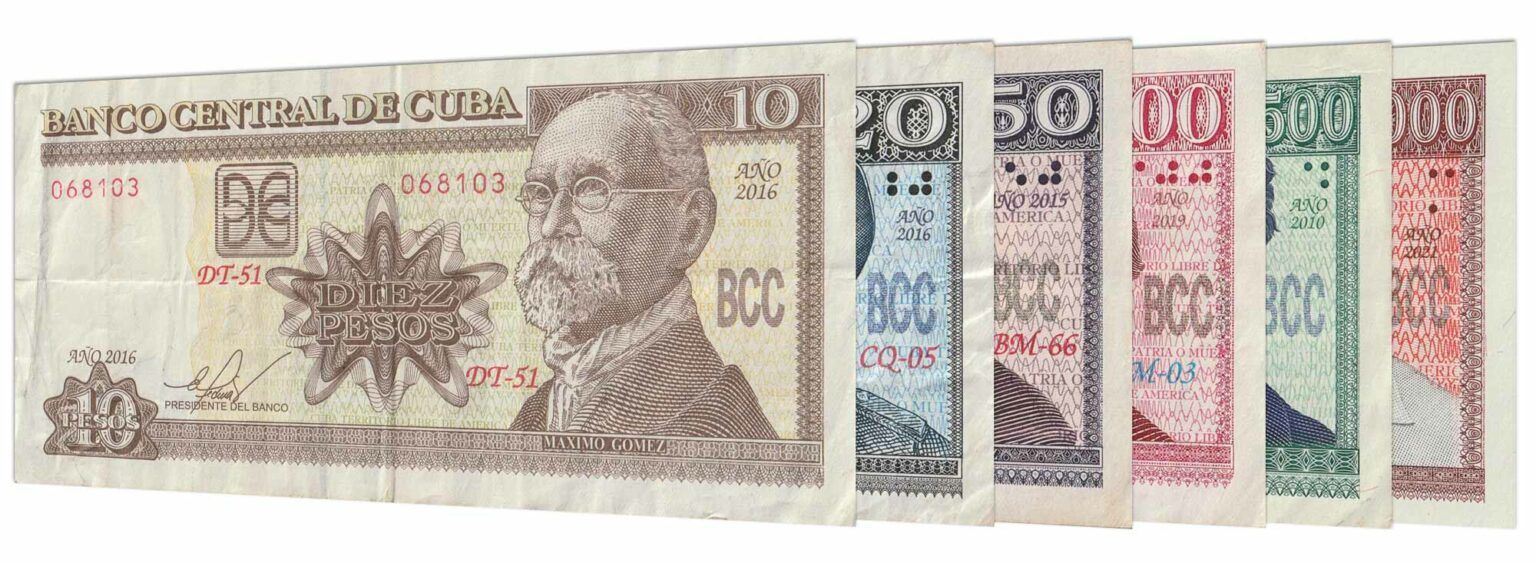 Leftover Currency - easily exchange Mixed current Cuban Pesos banknotes