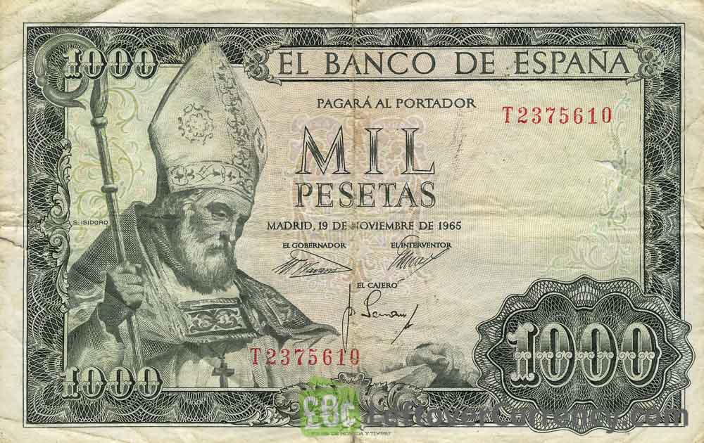 1000 Spanish Pesetas (San Isidoro) - Exchange yours for cash