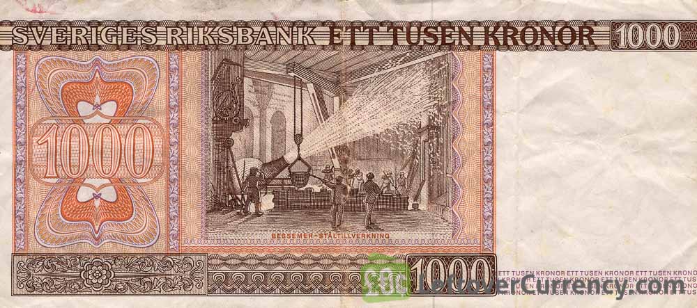 1000 Swedish Kronor (King Carl XIV) - Exchange yours for cash
