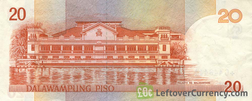 20 Philippine Peso (Manuel Luis Quezon) - Exchange yours for cash