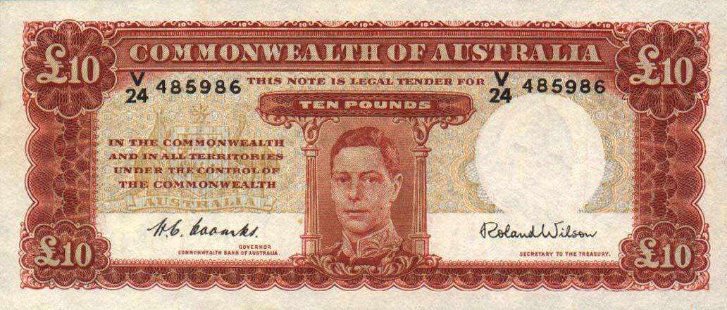 10 Australian Pounds banknote - Exchange yours for cash today