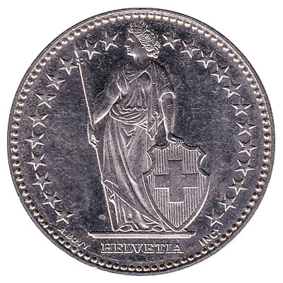 2 Swiss Francs coin - Exchange yours for cash today