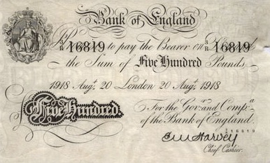 500 British Pounds (white note) - Exchange yours for cash today