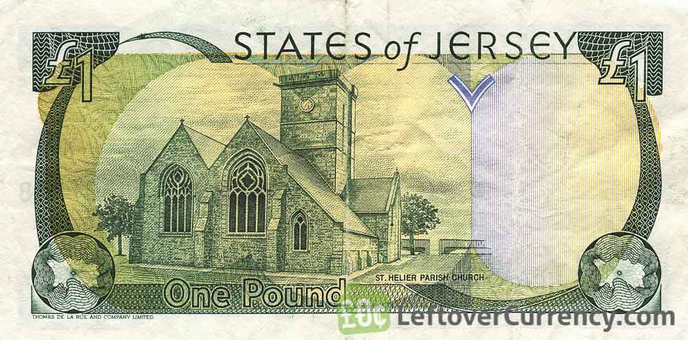 1 Jersey Pound (St. Helier Parish Church) - exchange yours today