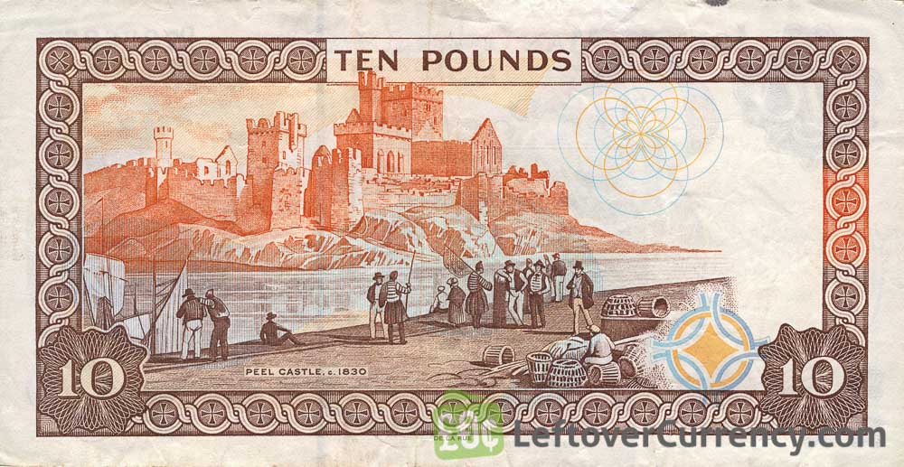 10 Isle of Man Pounds (Peel Castle) - Exchange yours for cash
