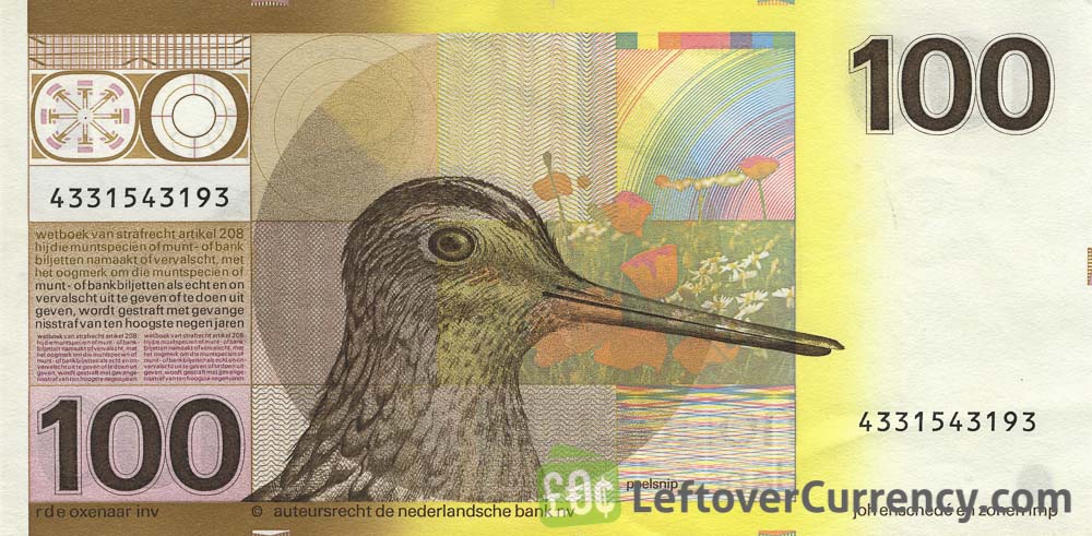 100 Dutch Guilders (Snip 1977) - Exchange yours for cash today