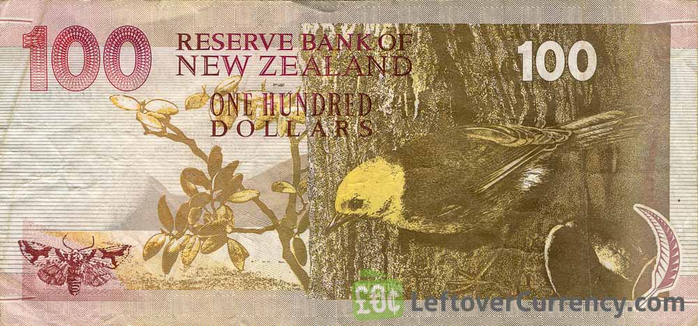 100 New Zealand Dollars series 1992 - Exchange yours for cash