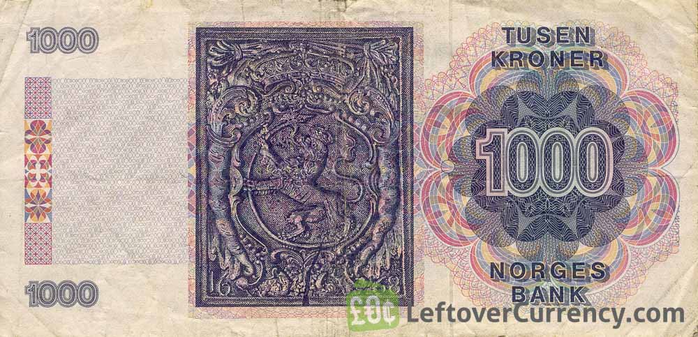 1000 Norwegian Kroner (Christian Magnus Falsen) - exchange yours