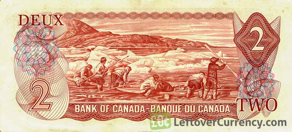 2 Canadian Dollars (inuit Scenes of Canada) - exchange yours
