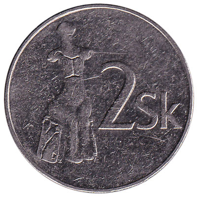 2 Slovak Koruna coin - Exchange yours for cash today