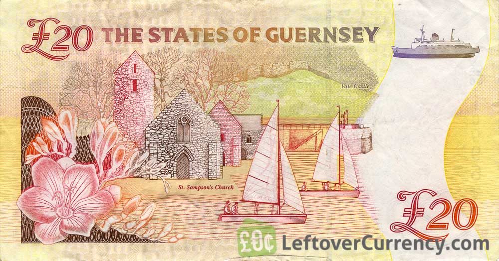 20 Guernsey Pounds (St. James Concert Hall) - exchange yours